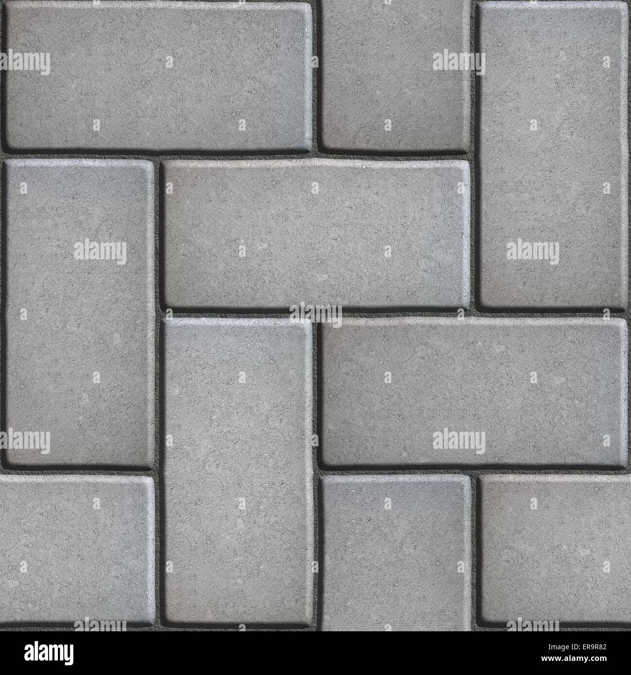 Gray Paving of Sidewalk Slabs Rectangles. Seamless Tileable Texture ...