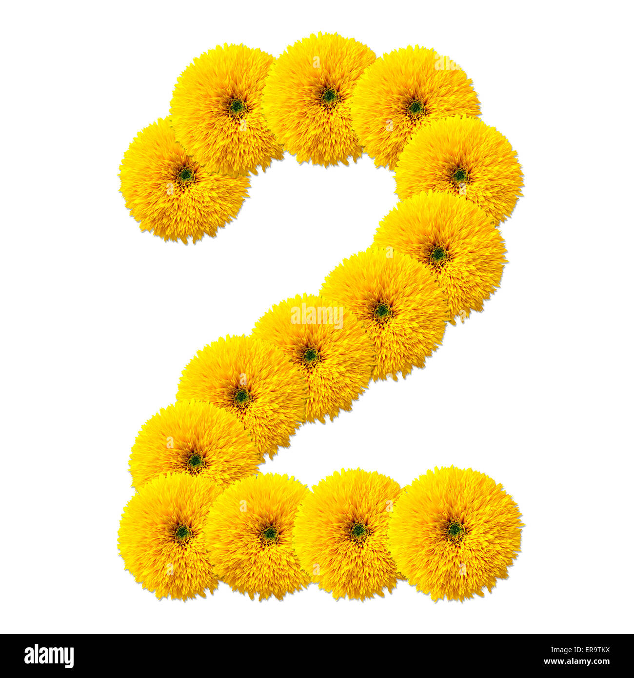 decimal cipher of flowers isolated on white background Stock Photo - Alamy