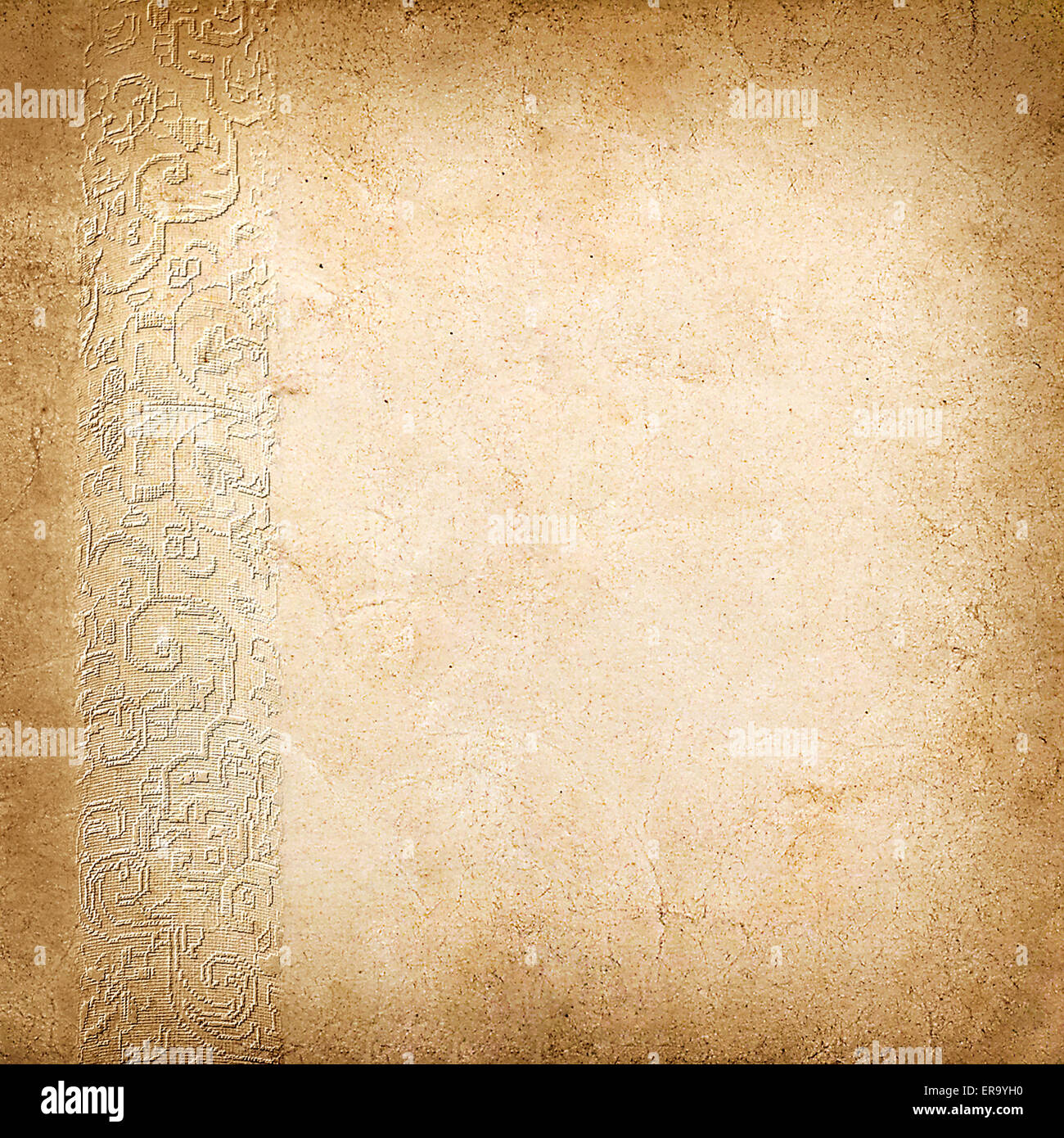 Vintage background from old paper with ornament Stock Photo - Alamy