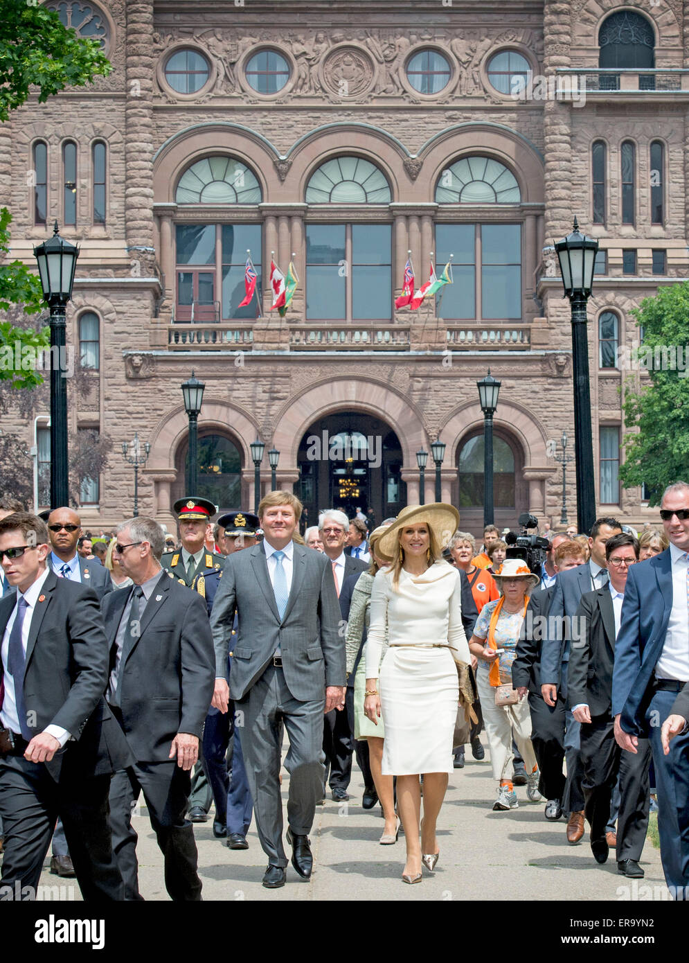Toronto, Canada. 29th May, 2015. King Willem-Alexander and Queen Maxima ...