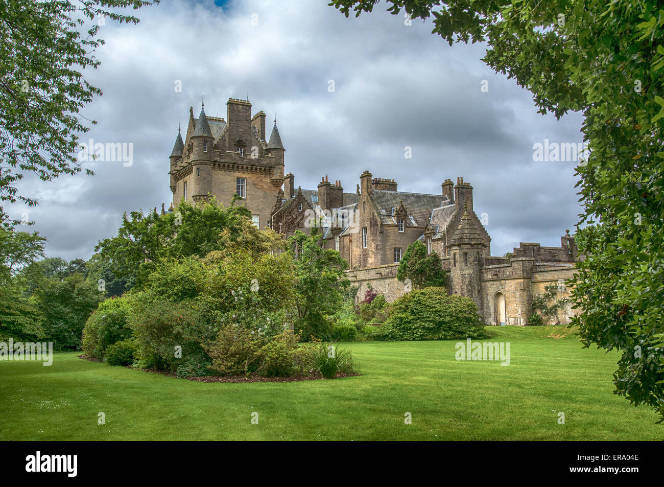 Lochinch Castle, home to the Earls of Stair and replaces the original ...