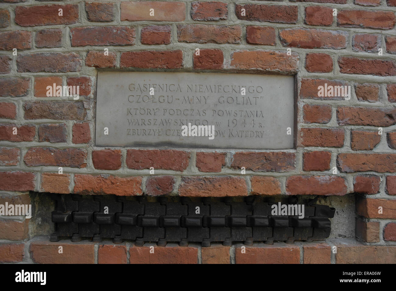 German Goliath tank-mine track, below 1944 Warsaw Uprising information ...