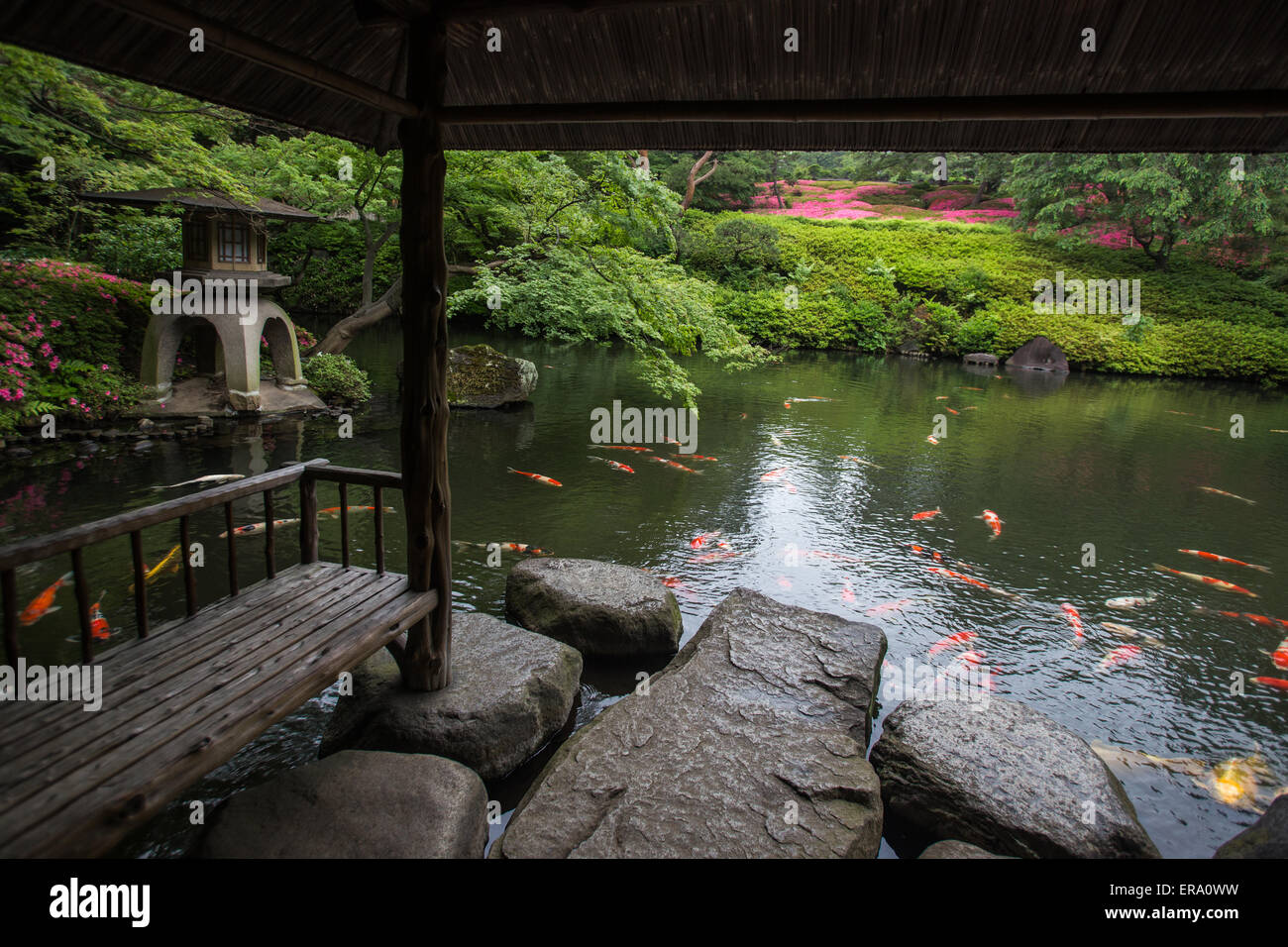 Happo-en Garden was built in the early seventeenth century in Tokyo ...