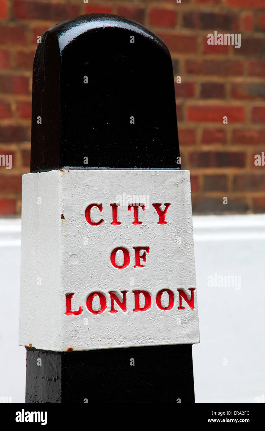City Of London post, London, England, Europe Stock Photo - Alamy