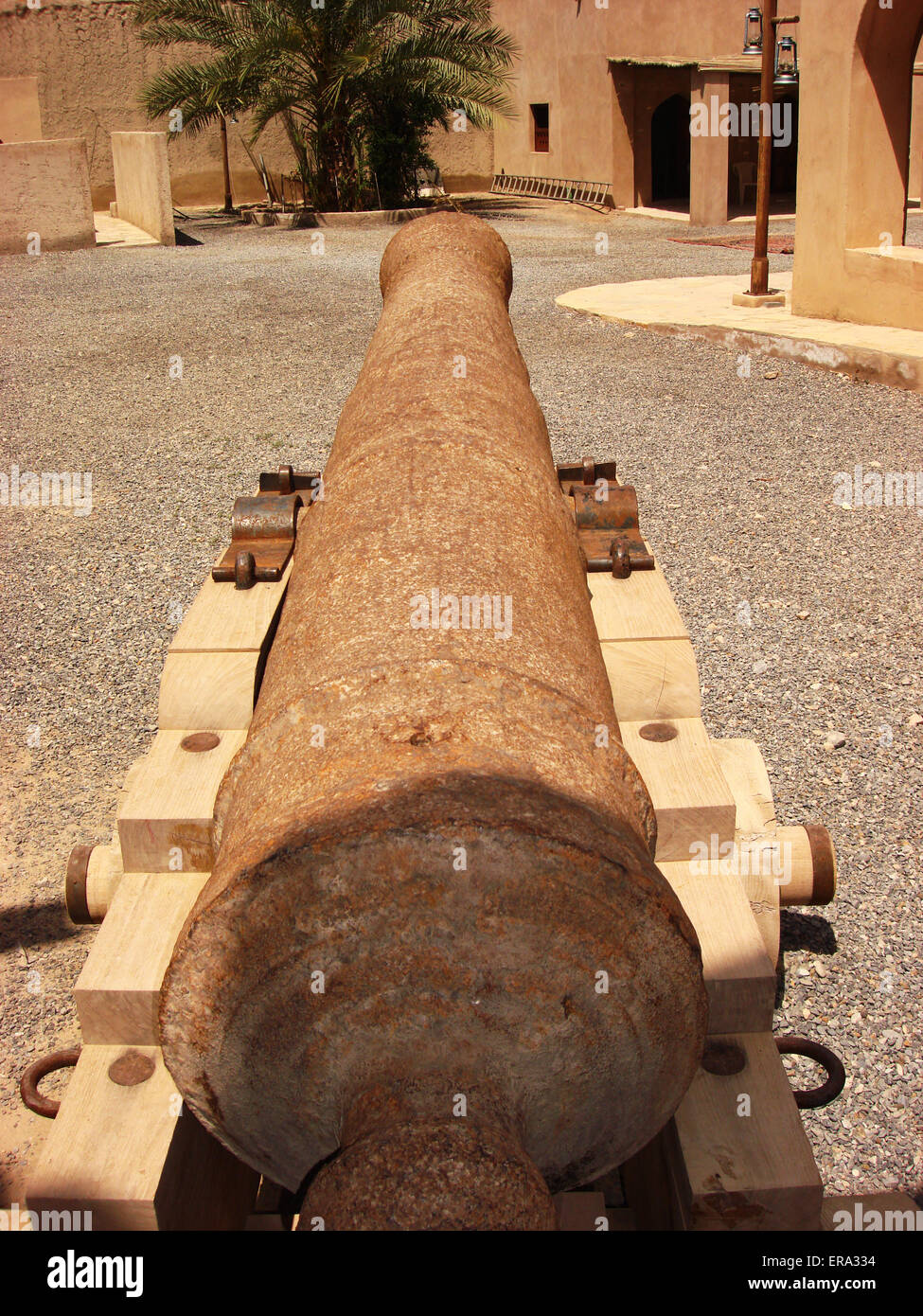 Canon at Nizwa Fort Oman Stock Photo - Alamy