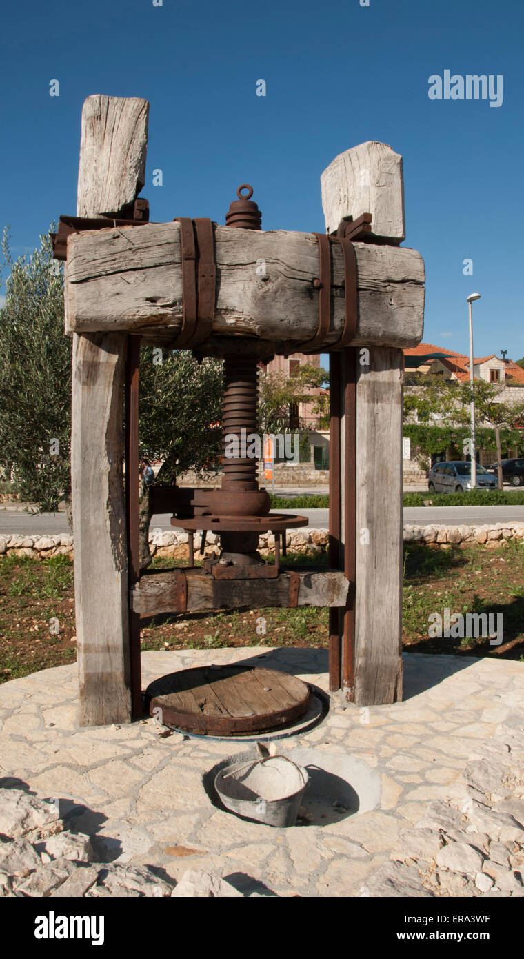 Ancient olive press hi-res stock photography and images - Alamy