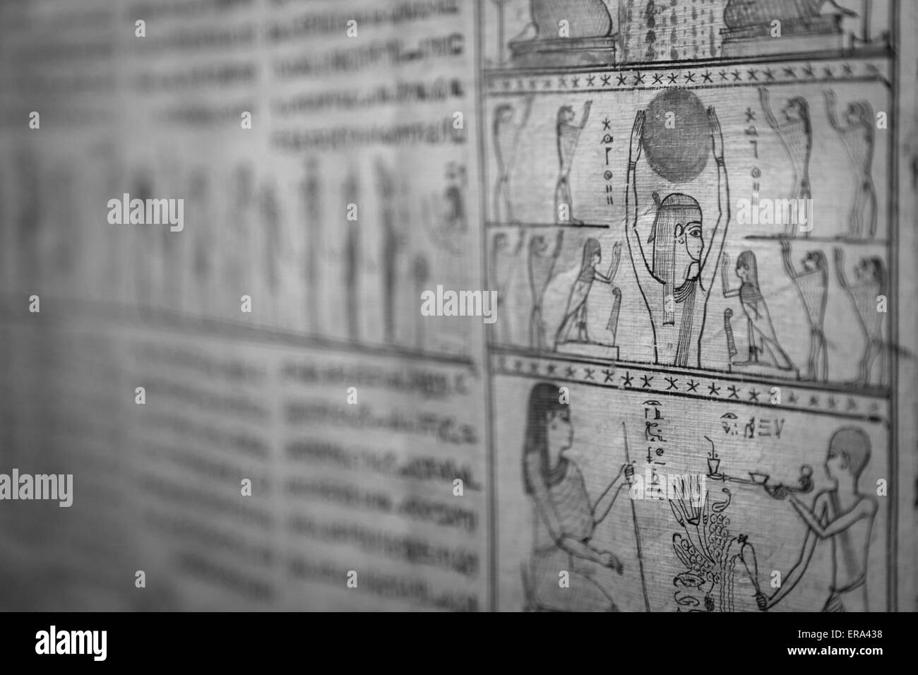 Egyptian book of the dead Black and White Stock Photos & Images - Alamy