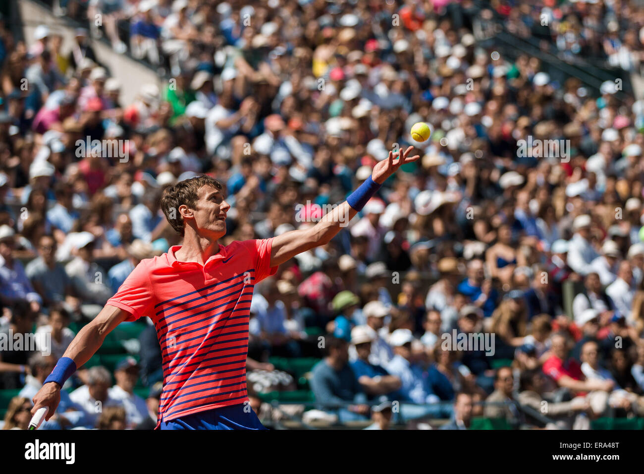 Paris, France. 30th May, 2015. Andrey Kuznetsov of the Russian ...