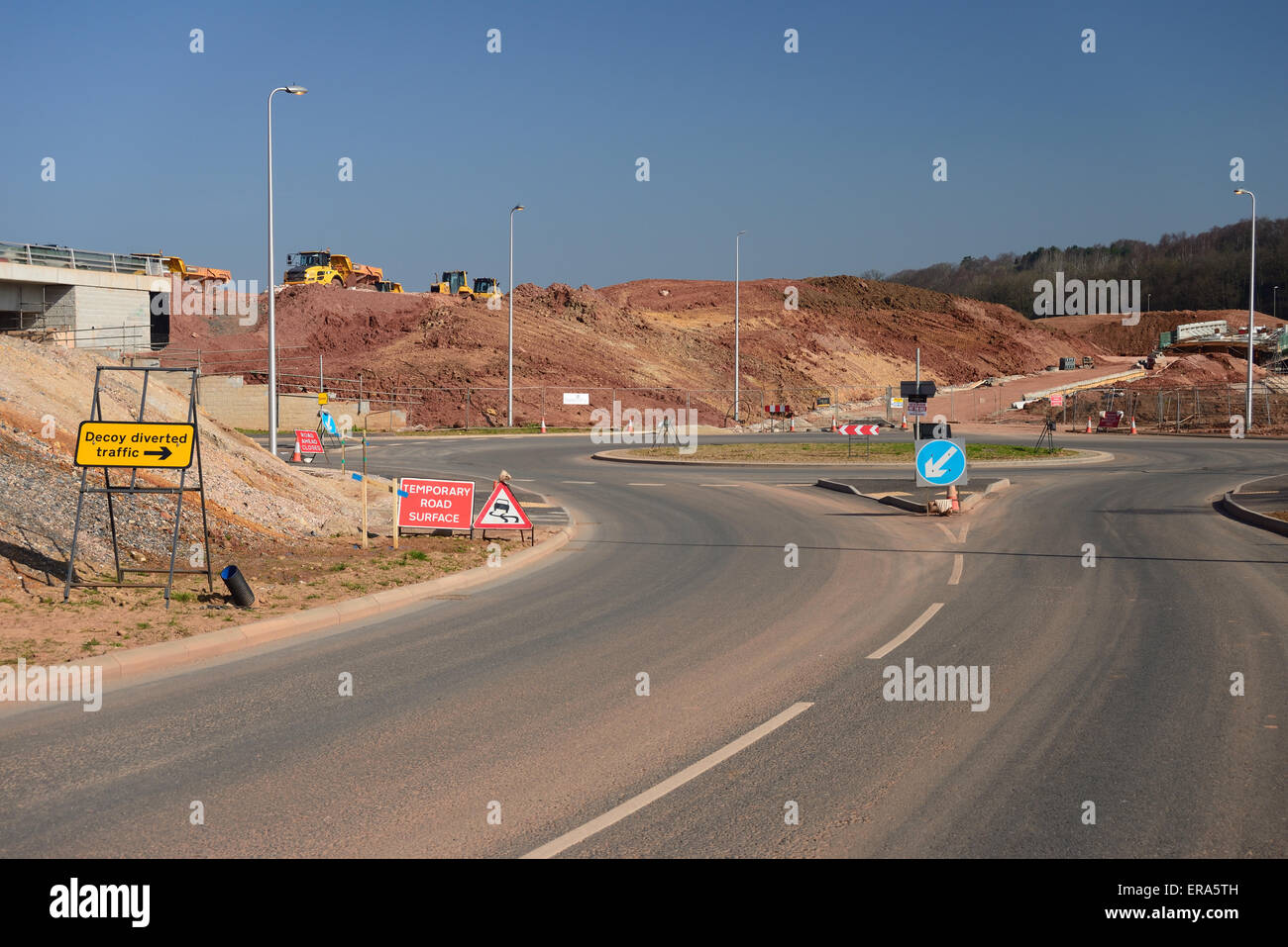 New road under construction - A380 South Devon Link Road Stock Photo ...