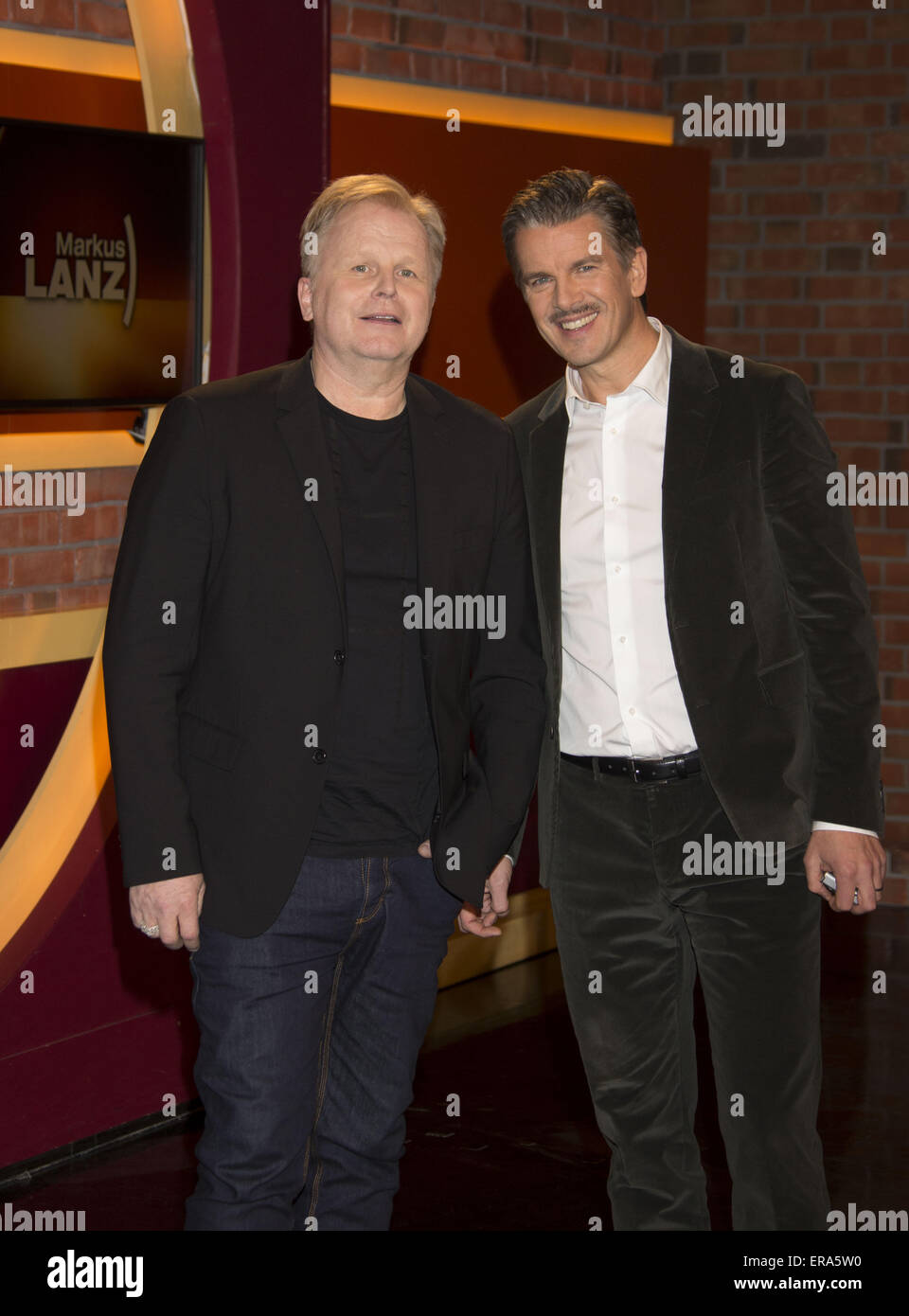 German ZDF TV talkshow Markus Lanz at Fernsehmacher-Studio Featuring ...