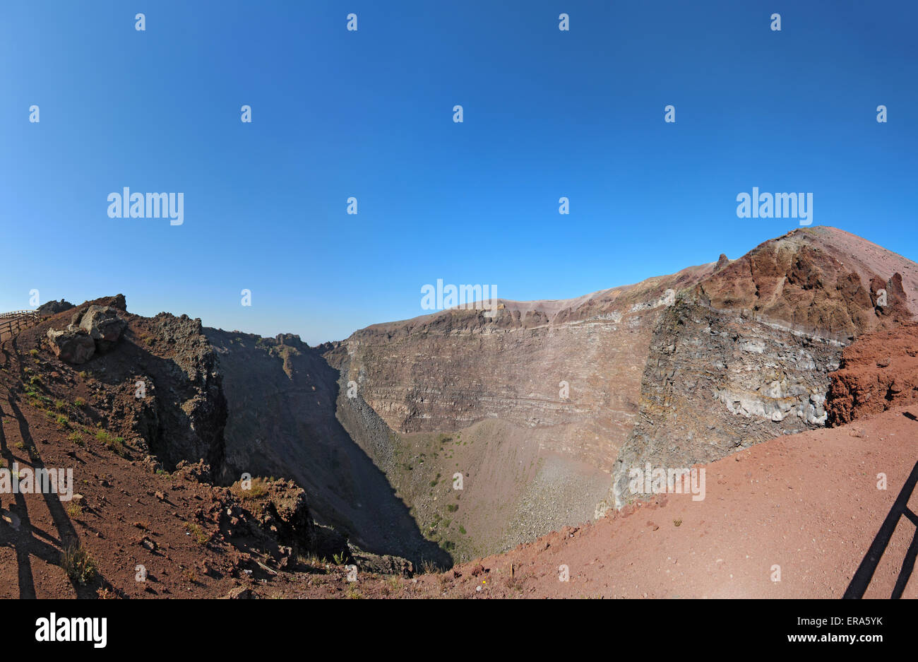 The crater of Mount Vesuvius near Naples, Italy Stock Photo - Alamy