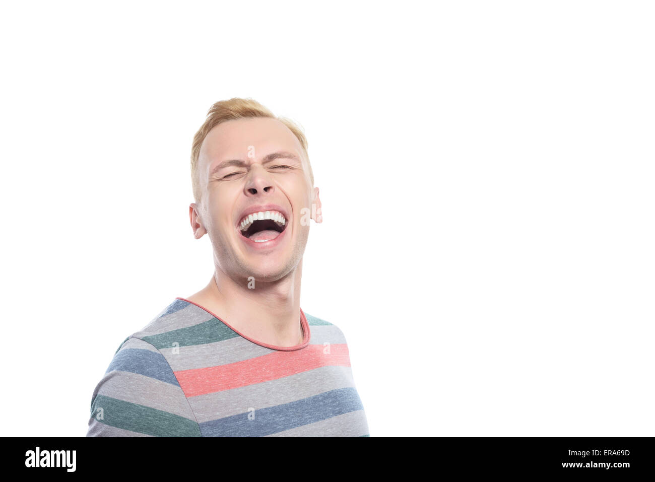 Portrait of laughing man Stock Photo - Alamy