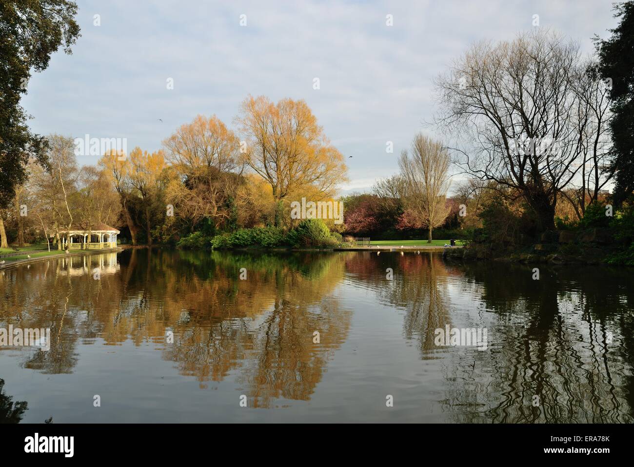 Pond in Dublin's St Stephen's Green Stock Photo - Alamy