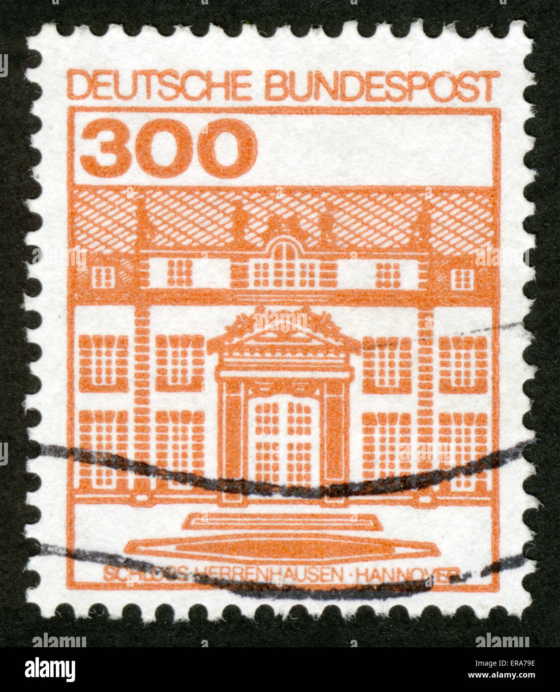 Germany,post mark,stamp, architecture Stock Photo - Alamy