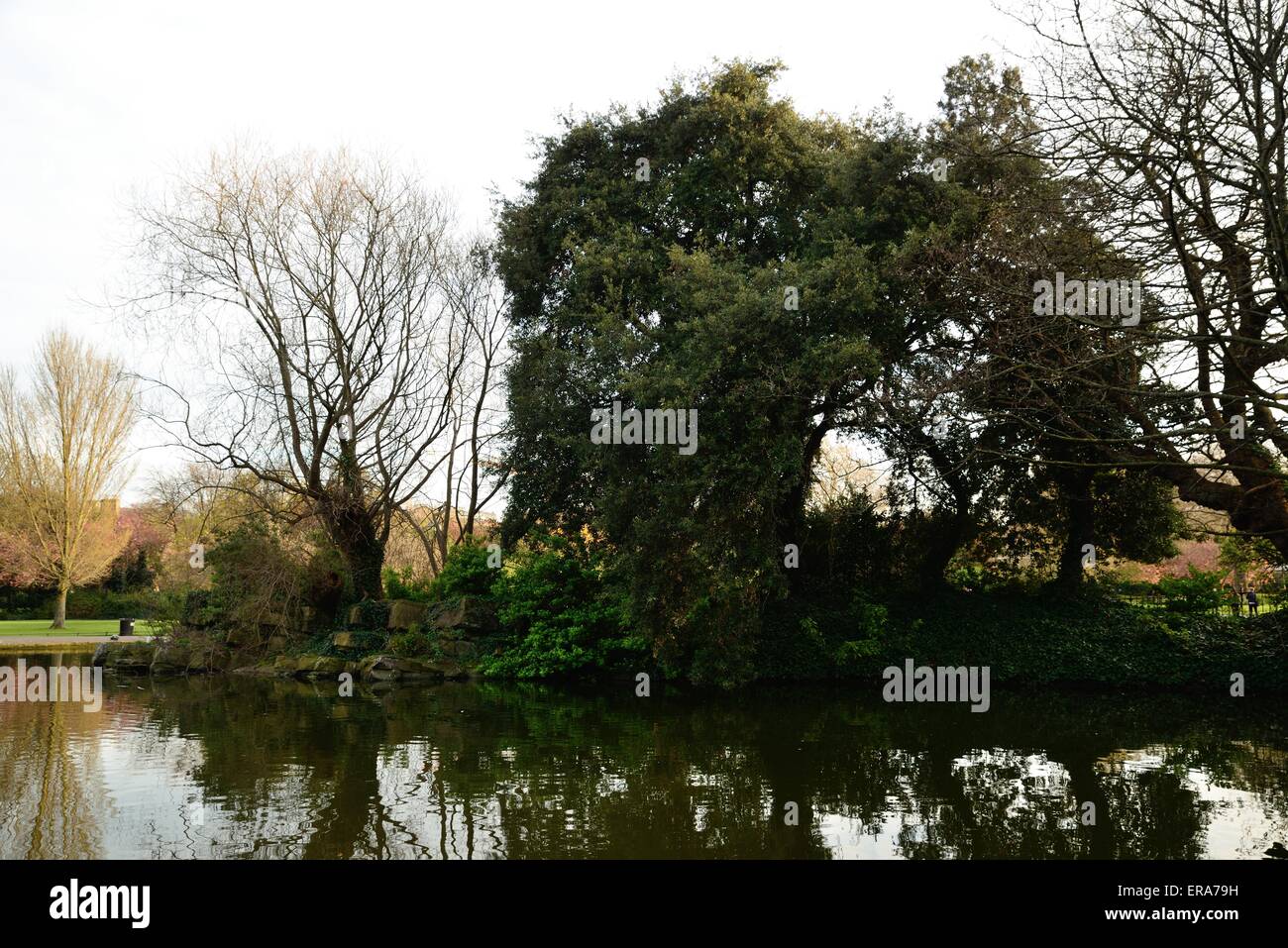 Pond in Dublin's St Stephen's Green Stock Photo - Alamy