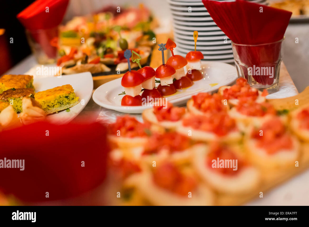 Appetizer on the table Stock Photo - Alamy