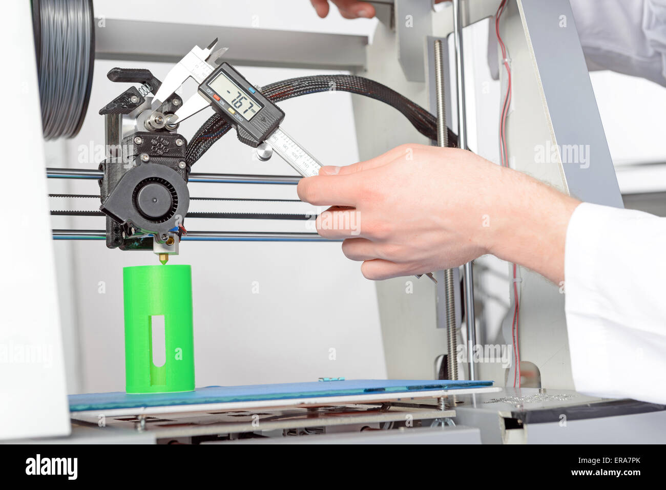Scientist working with three-dimensional printer Stock Photo - Alamy