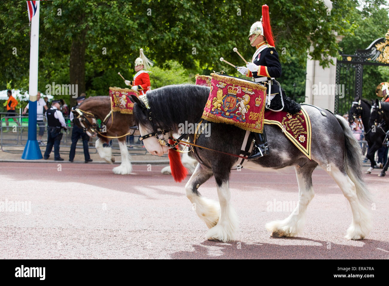 Mounted band of the Household Cavalry at Trooping the Color Mercury the ...