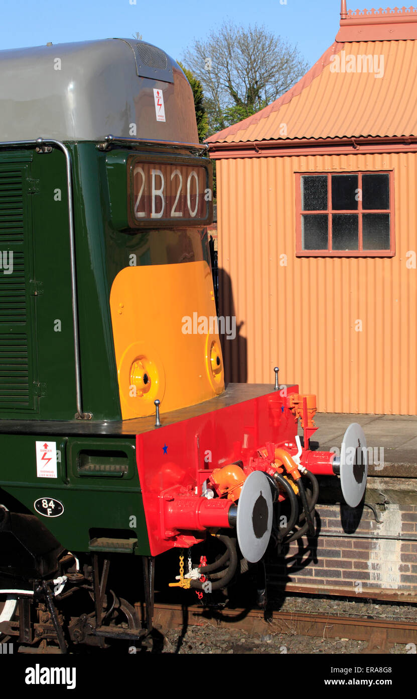 Immaculate in green, the Class 20 soakes up the last sun rays of the ...