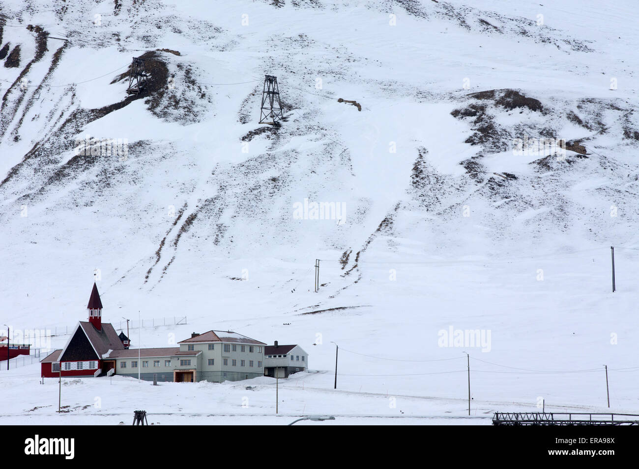 The church of Longyearbyen, Svalbard Kirke, is pictured in Longyearbyen ...