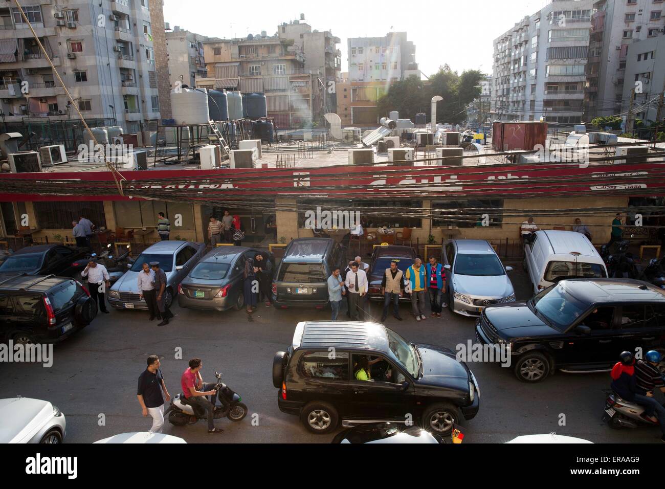 Beirut, Lebanon. 15th May, 2015. View of a street scene in Beirut ...