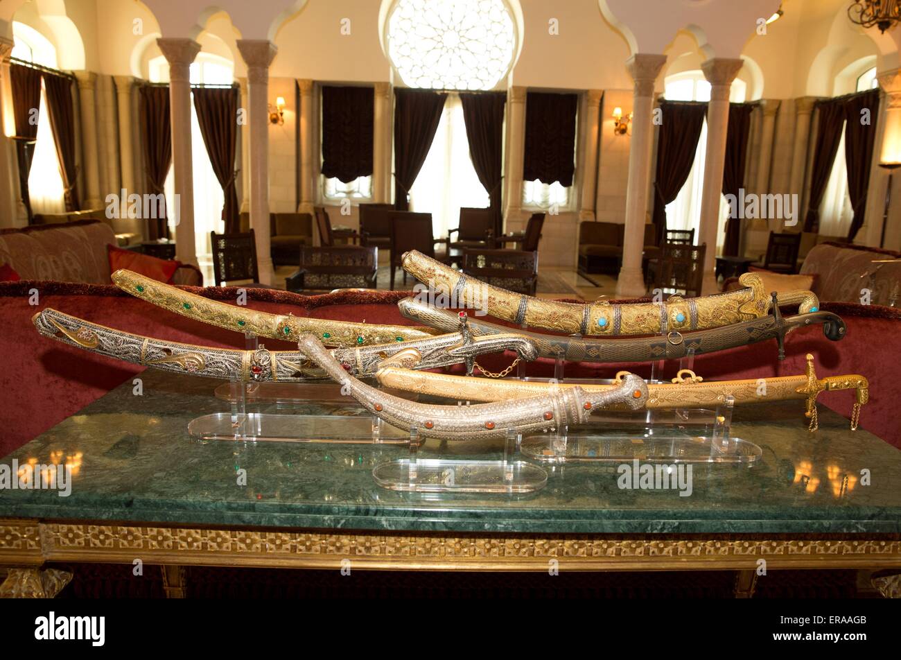 Beirut, Lebanon. 15th May, 2015. Historic swords, photographed in the ...