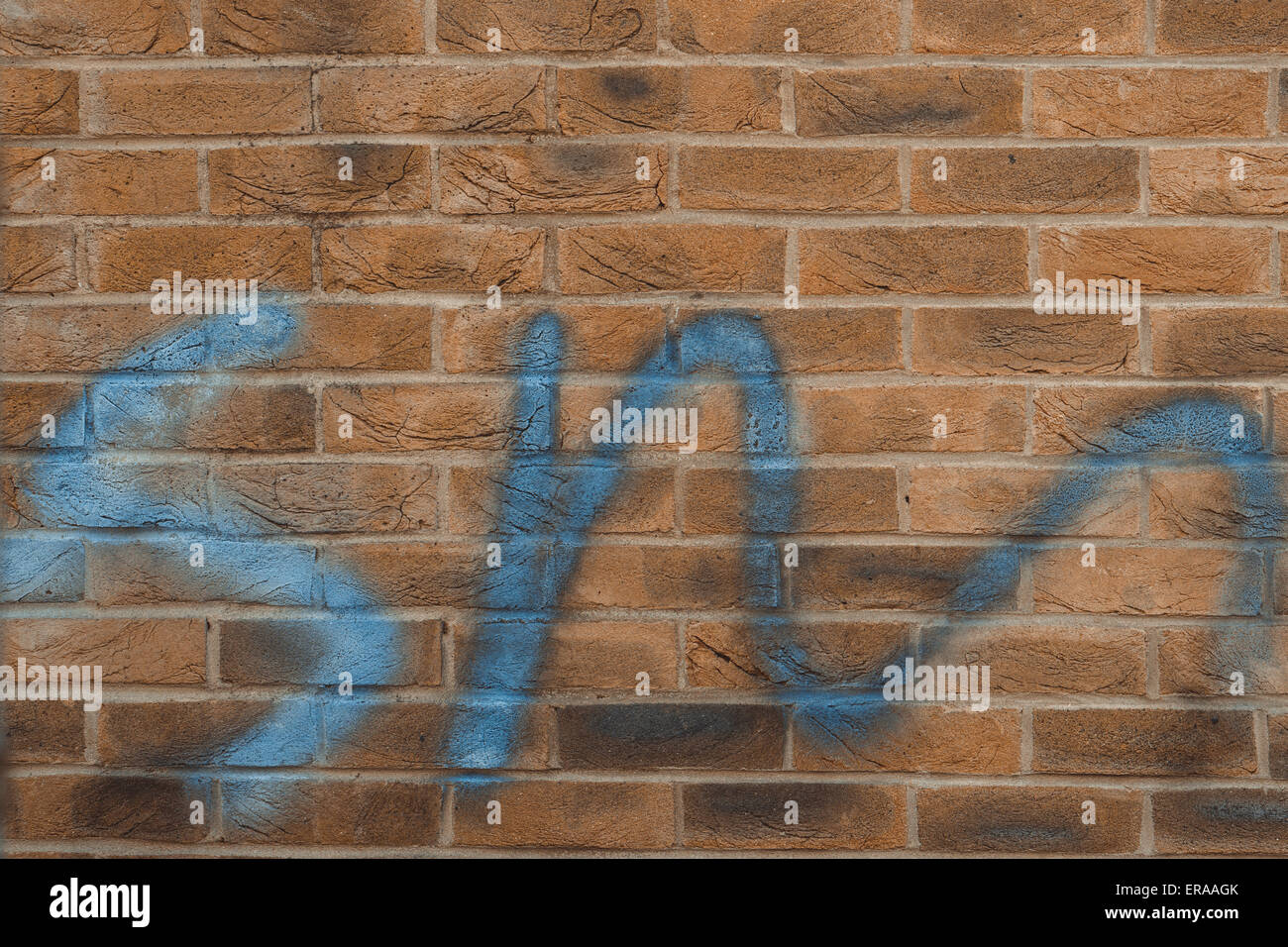 Soul mate 'SM' metaphor Graffiti on the wall closeup Stock Photo - Alamy