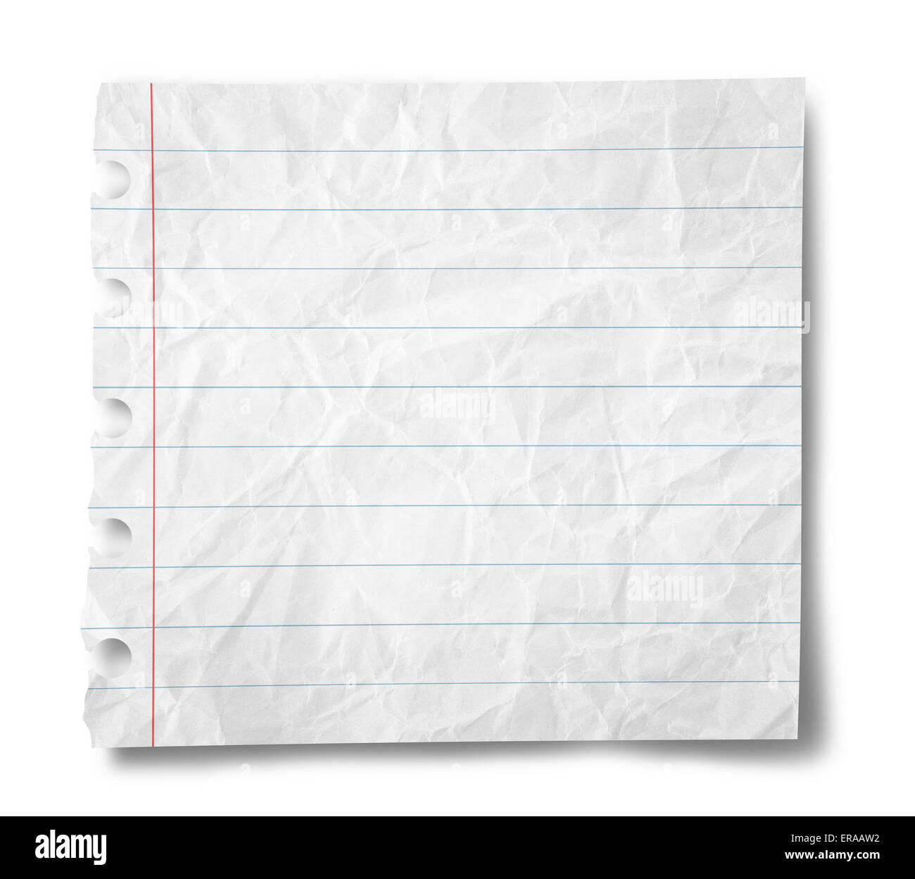 Paper sheet with stripes isolated on white background Stock Photo - Alamy