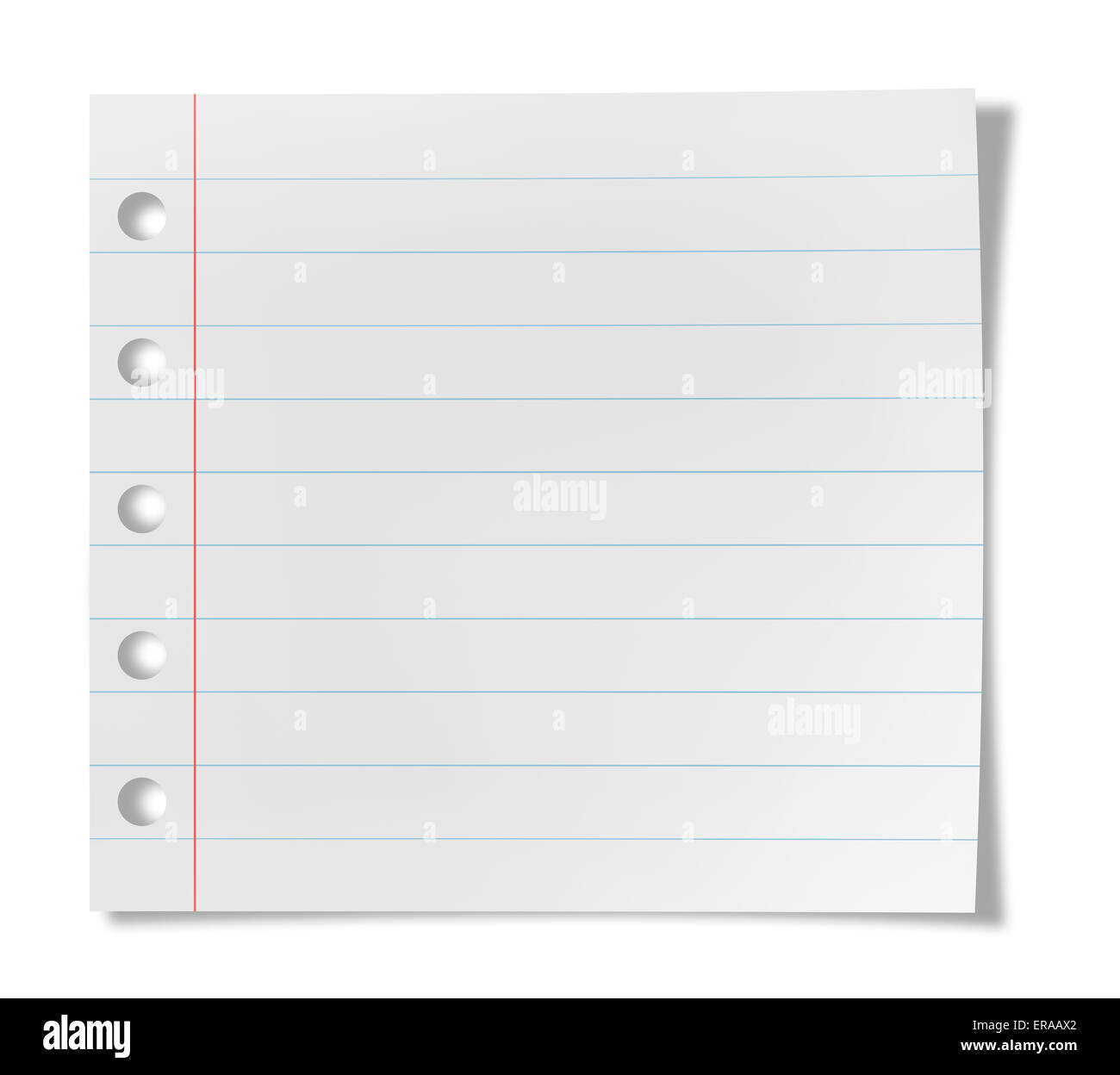 Ruled notebook paper hi-res stock photography and images - Alamy