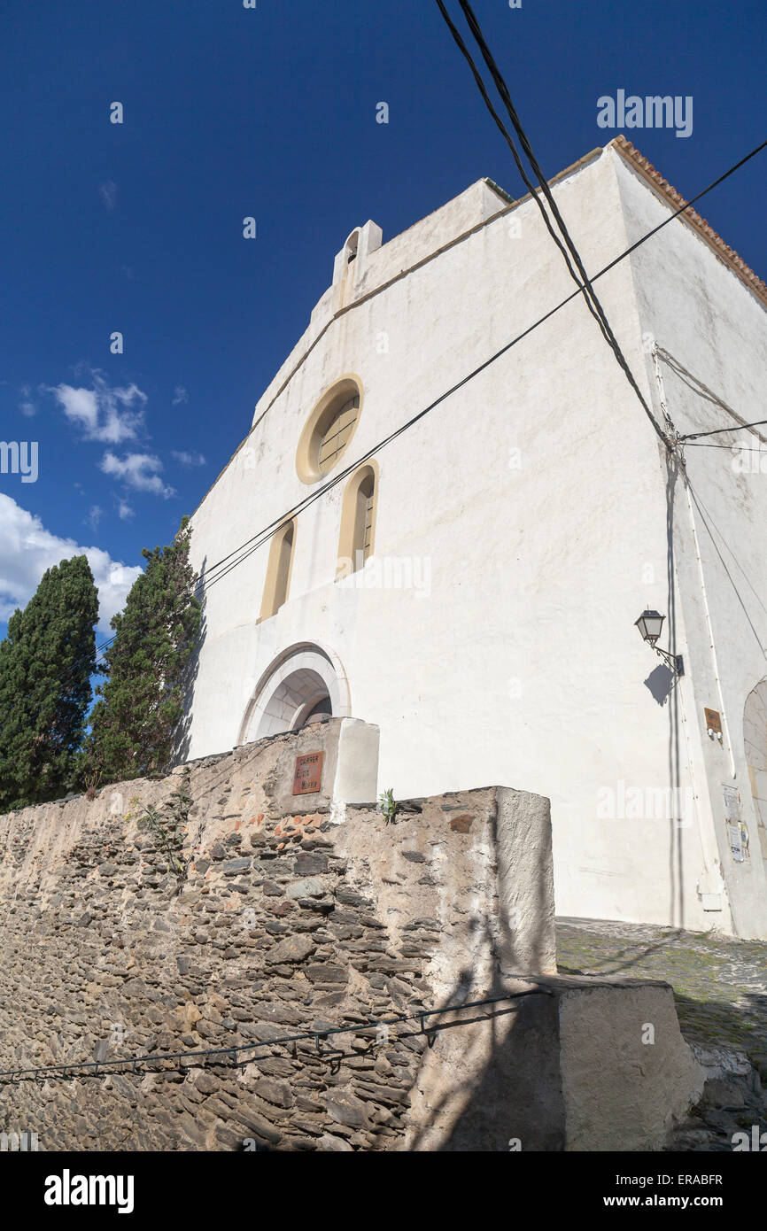 Cadaqués,Catalonia,Spain. Church Santa Maria Stock Photo - Alamy