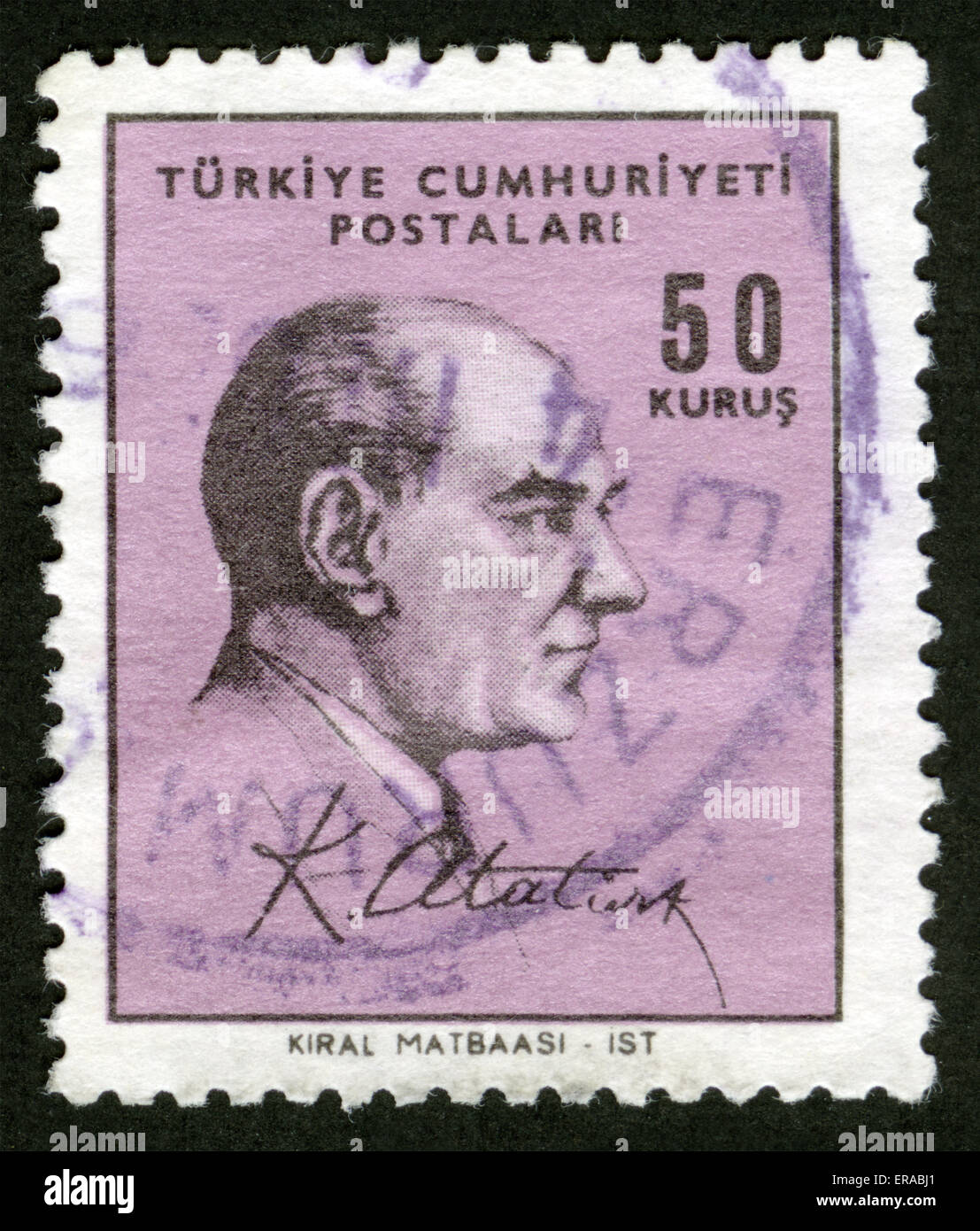 Stamp Turkey Post Mark High Resolution Stock Photography and Images - Alamy