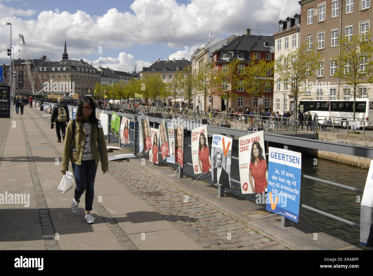 Copenhagen, Denmark. 30th May, 2015. Parliamentary election posters on ...