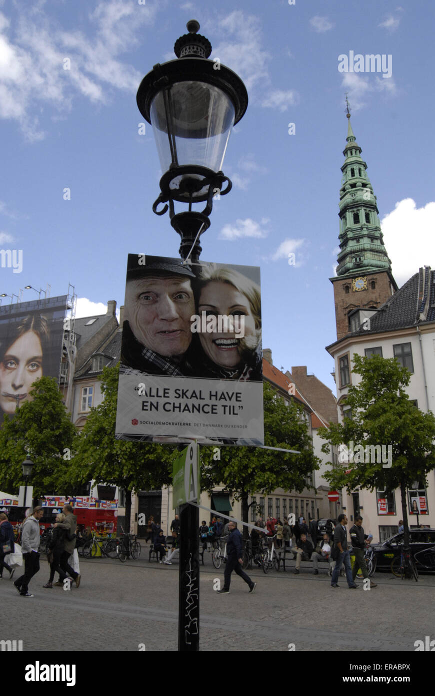 Copenhagen, Denmark. 30th May, 2015. Parliamentary election posters on ...
