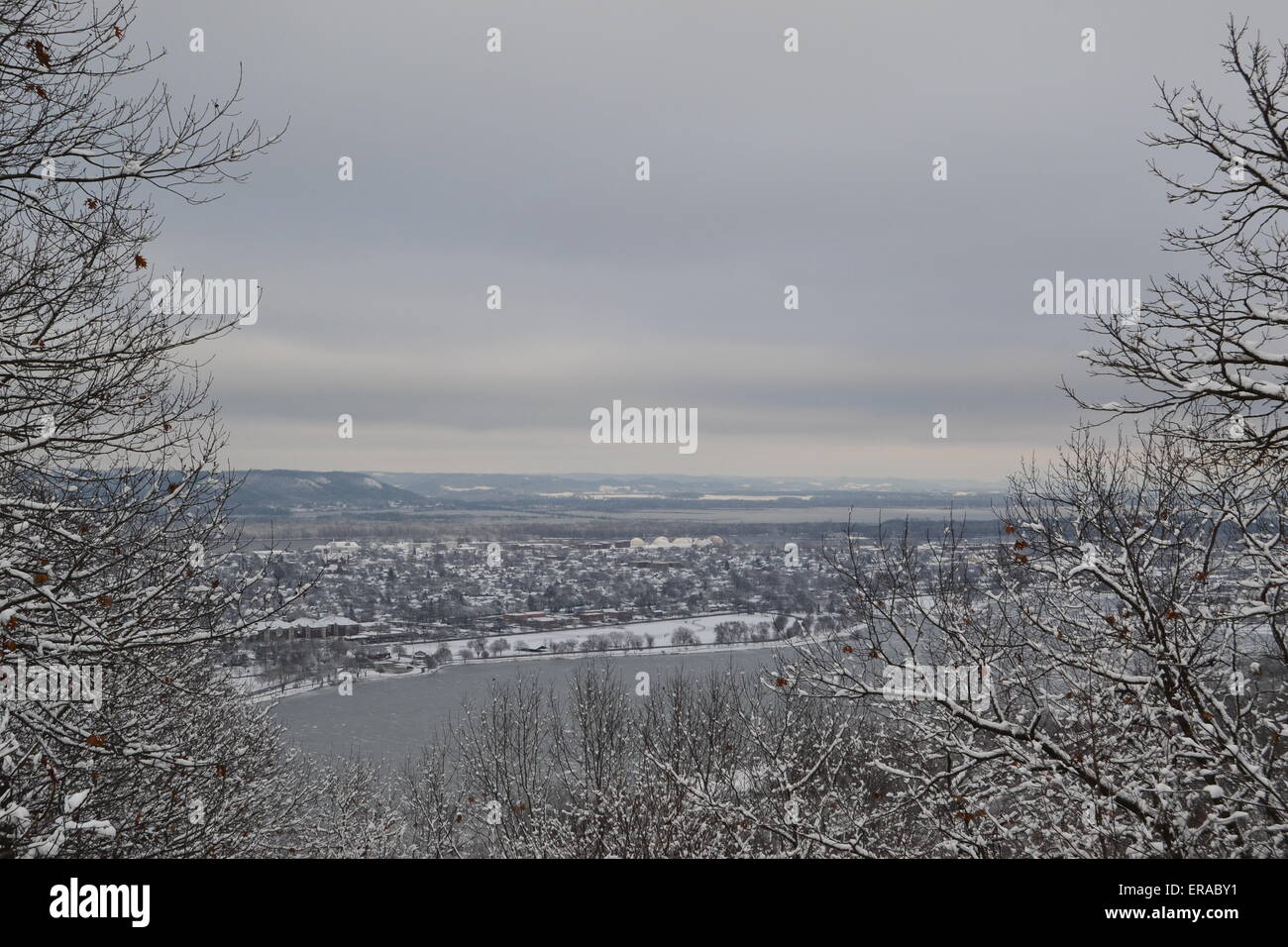 Winter in Winona, Minnesota Stock Photo - Alamy
