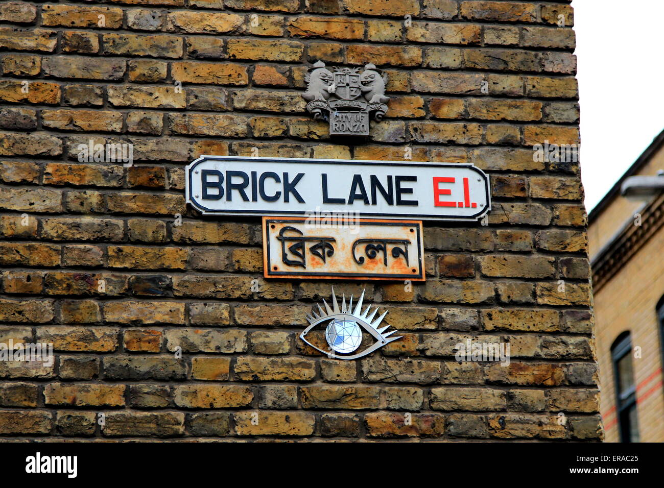 Brick Lane strret sign Stock Photo - Alamy