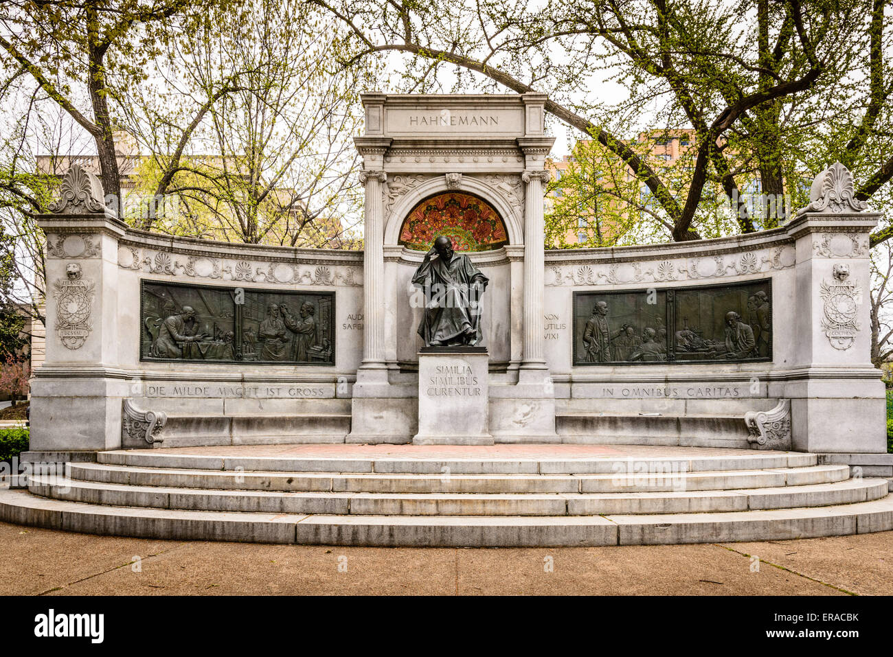 Dr. Samuel Hahnemann Memorial, Scott Circle, Massachusetts Avenue NW ...