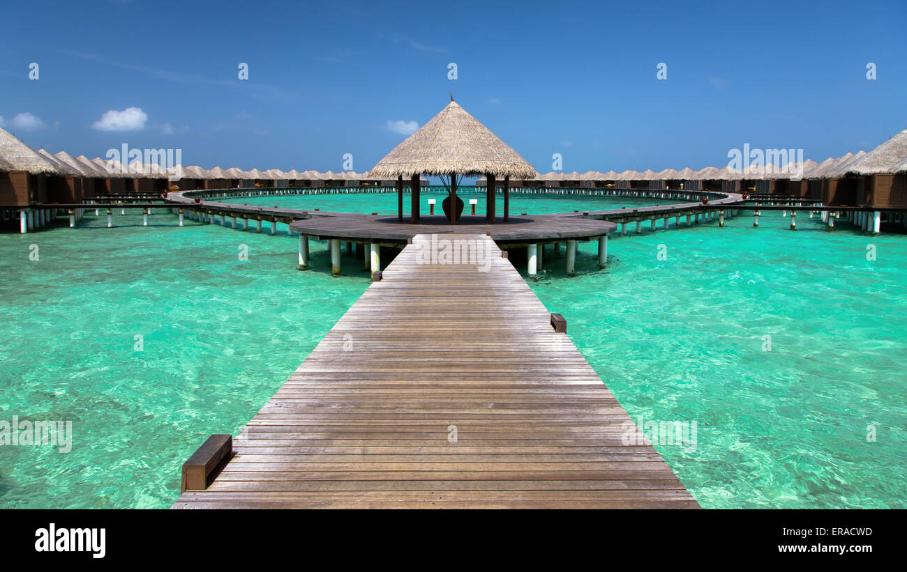 Path to a tropical island resort Stock Photo - Alamy