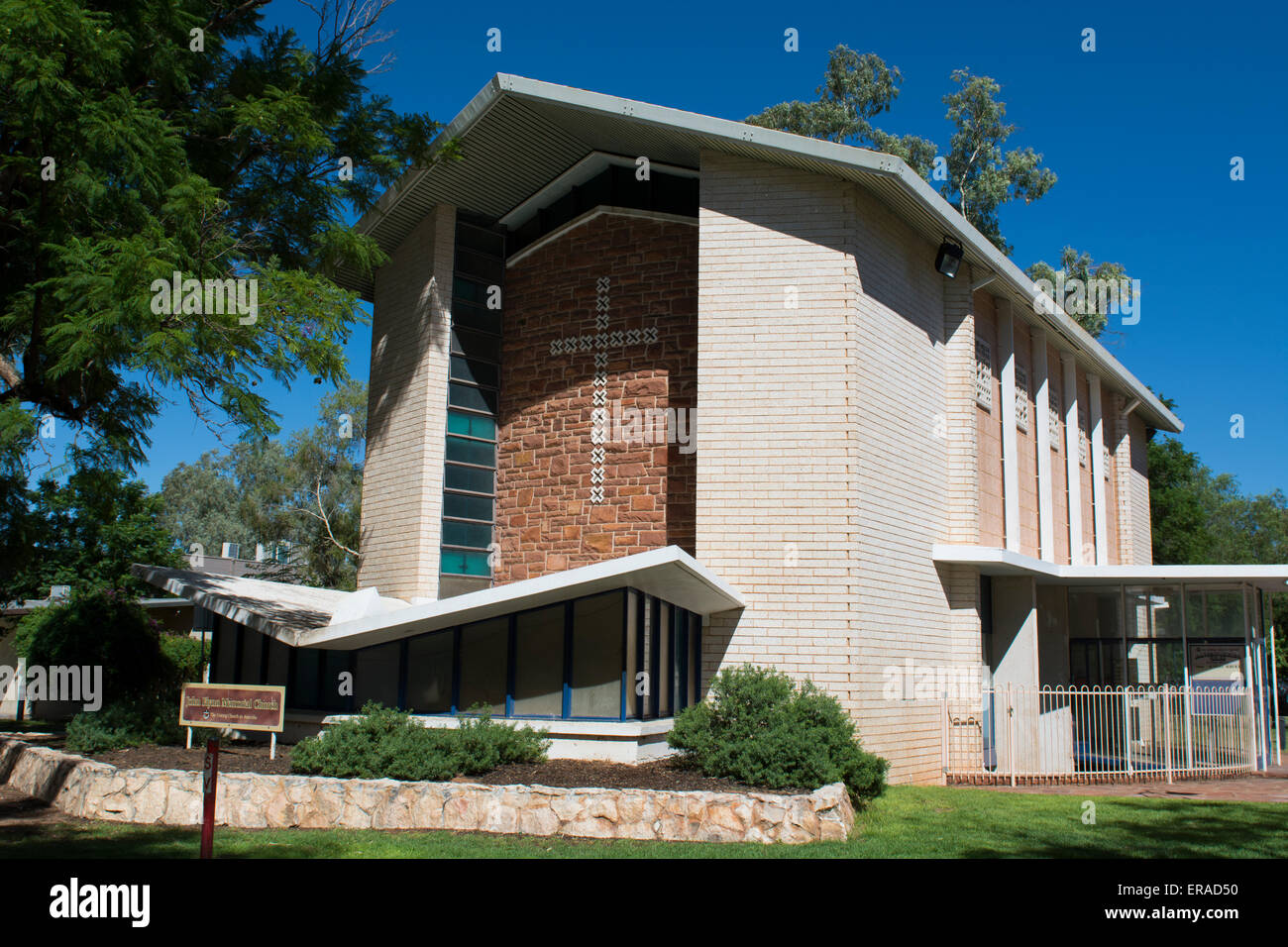 Australia, NT, Alice Springs. Downtown Alice Springs, John Flynn ...
