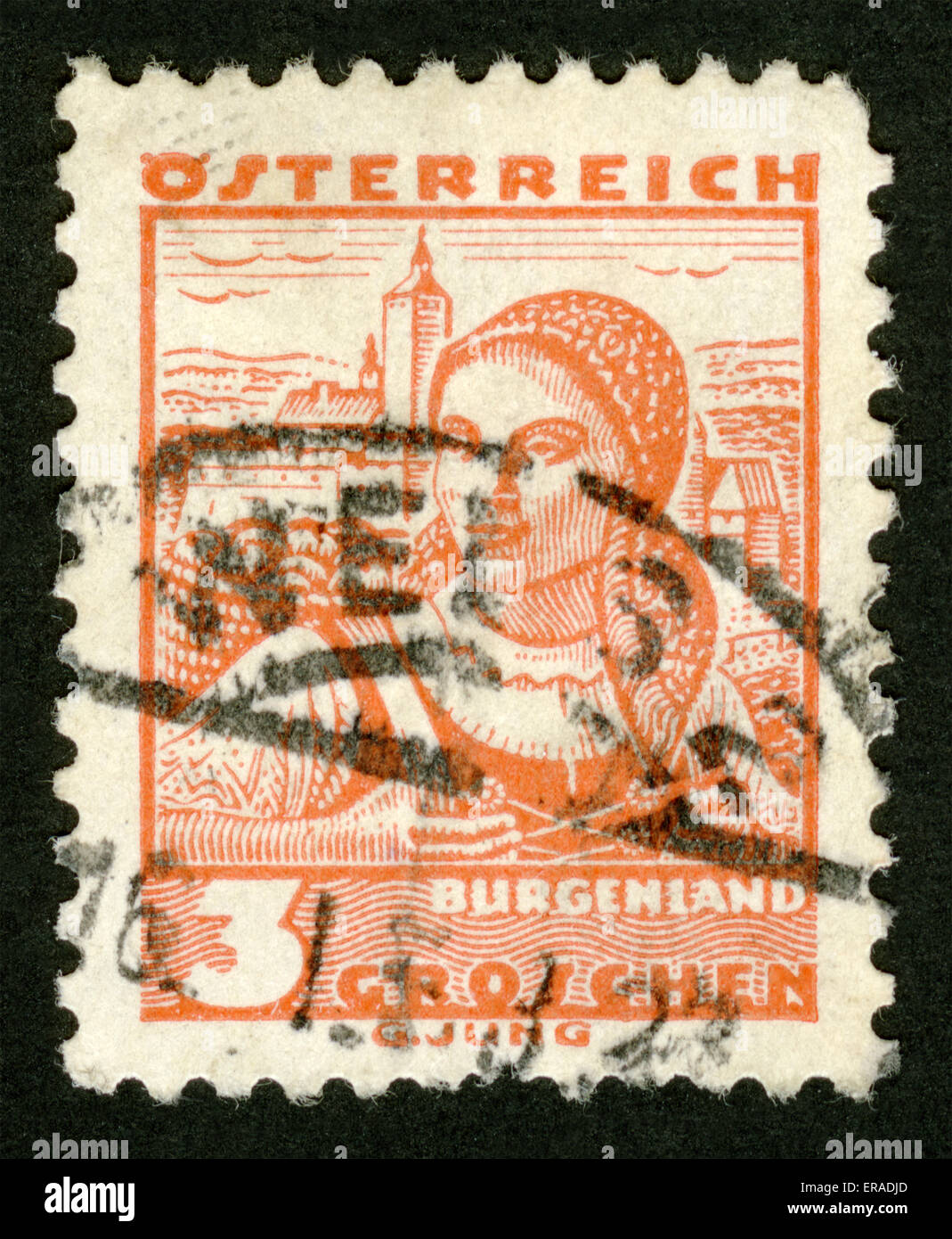 Austria, post mark,stamp Stock Photo - Alamy