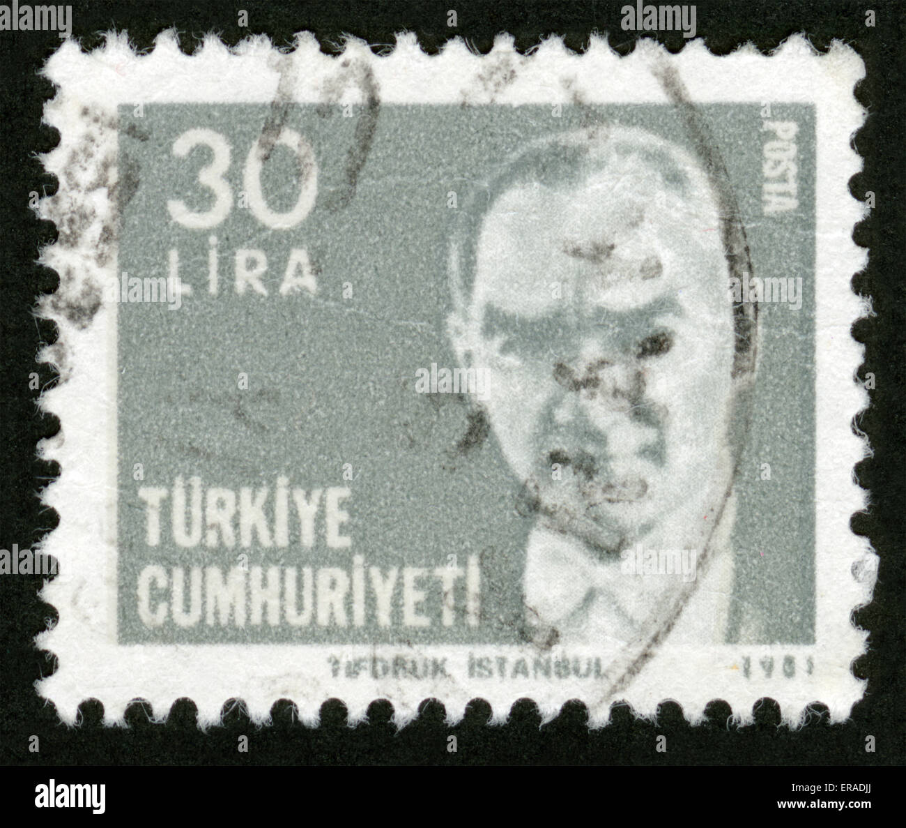 Turkey, post mark,stamp Stock Photo - Alamy