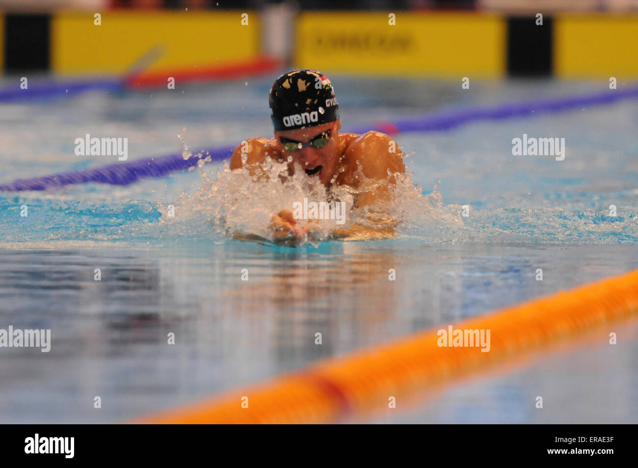 Daniel Gyurta (HUN) won the 100m breaststroke final at Bergen Swim ...