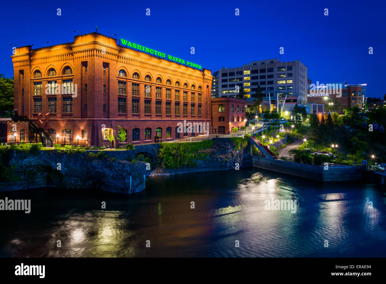 Spokane washington city skyline view hi-res stock photography and ...