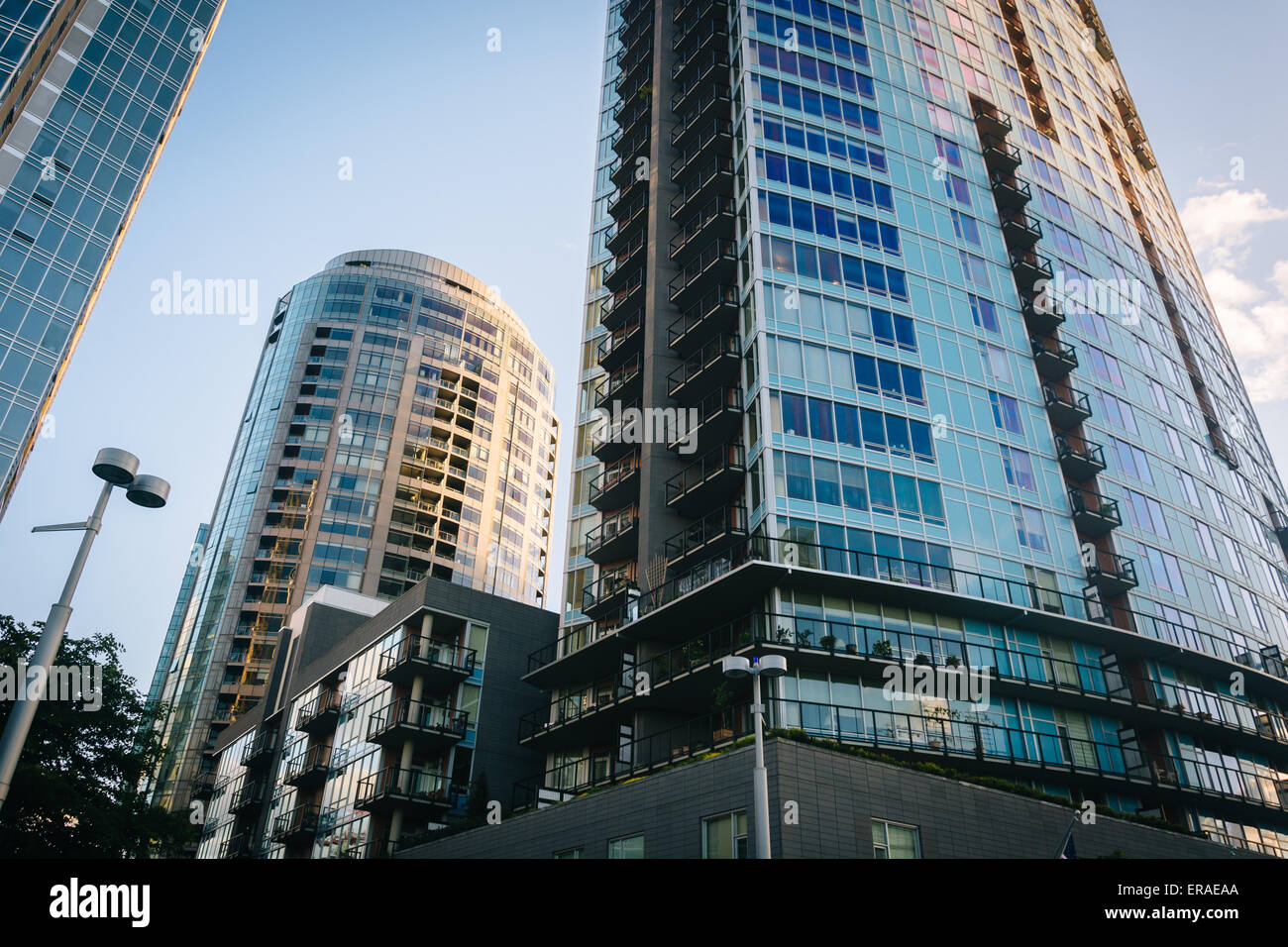 Modern buildings at the South Waterfront in Portland, Oregon Stock ...