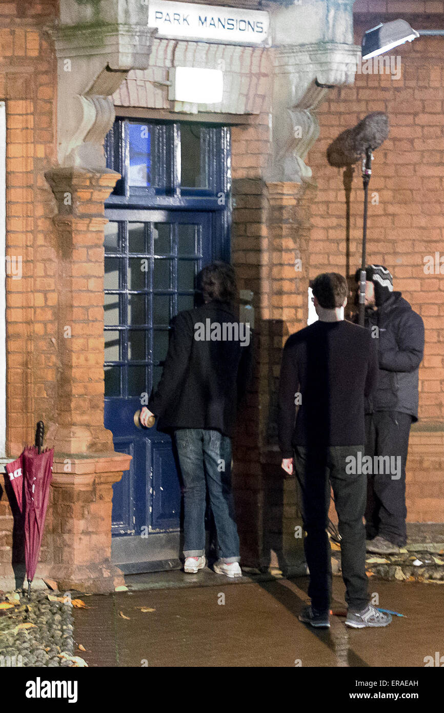Ben Whishaw and Edward Holcroft spotted filming night scenes for ...