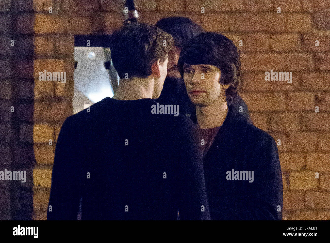 Ben Whishaw and Edward Holcroft spotted filming night scenes for ...