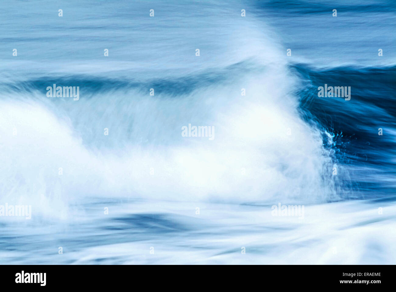 Movement of the waves on the beach Stock Photo - Alamy