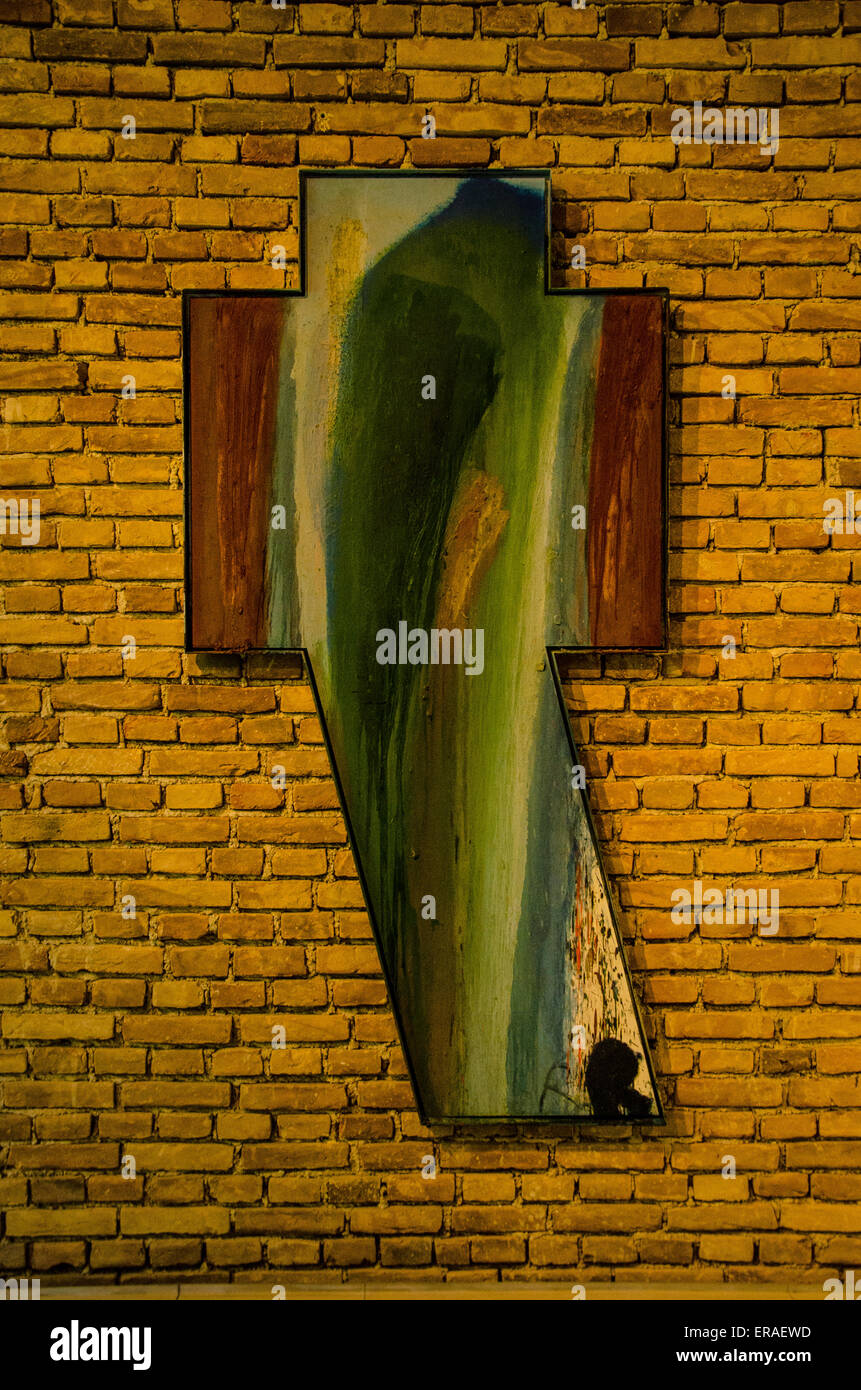 Quite astonishing - a work of art by Arnulf Rainer in the bare ...