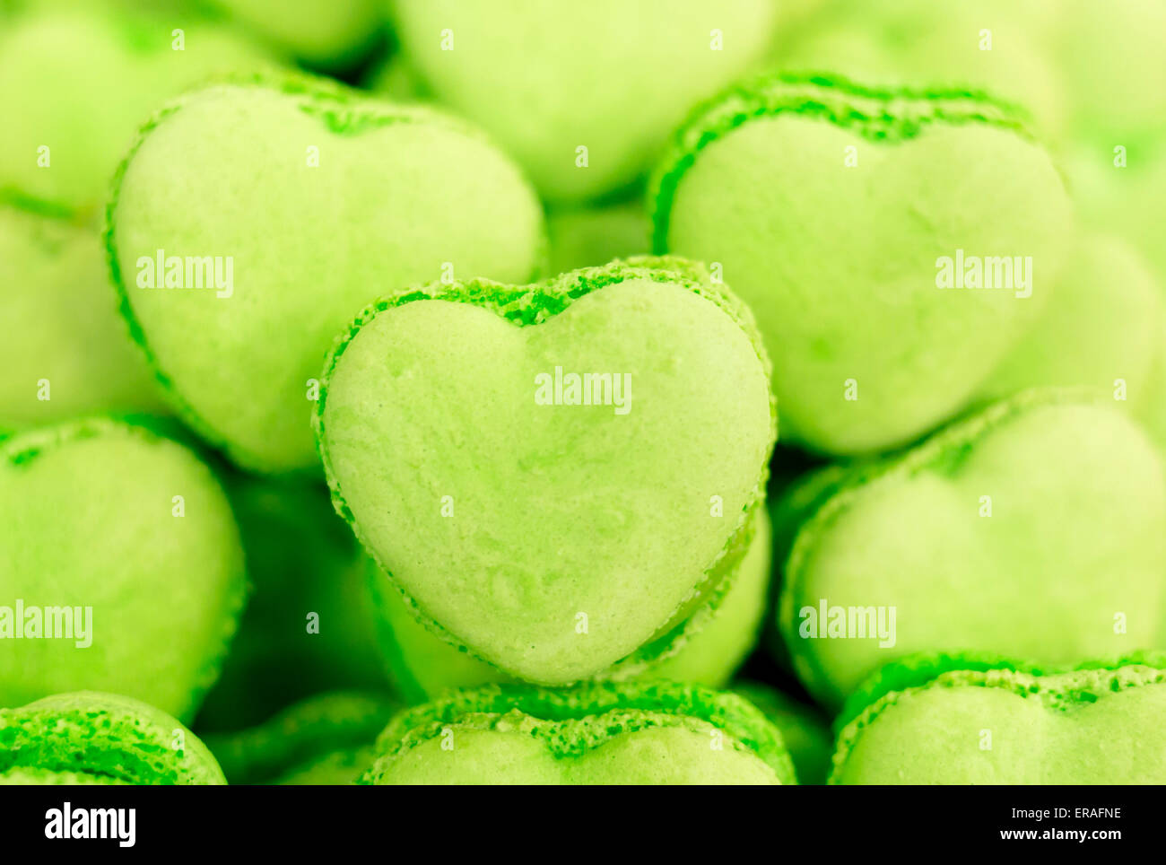 Handmade green heart shaped sweet candies for sale Stock Photo - Alamy