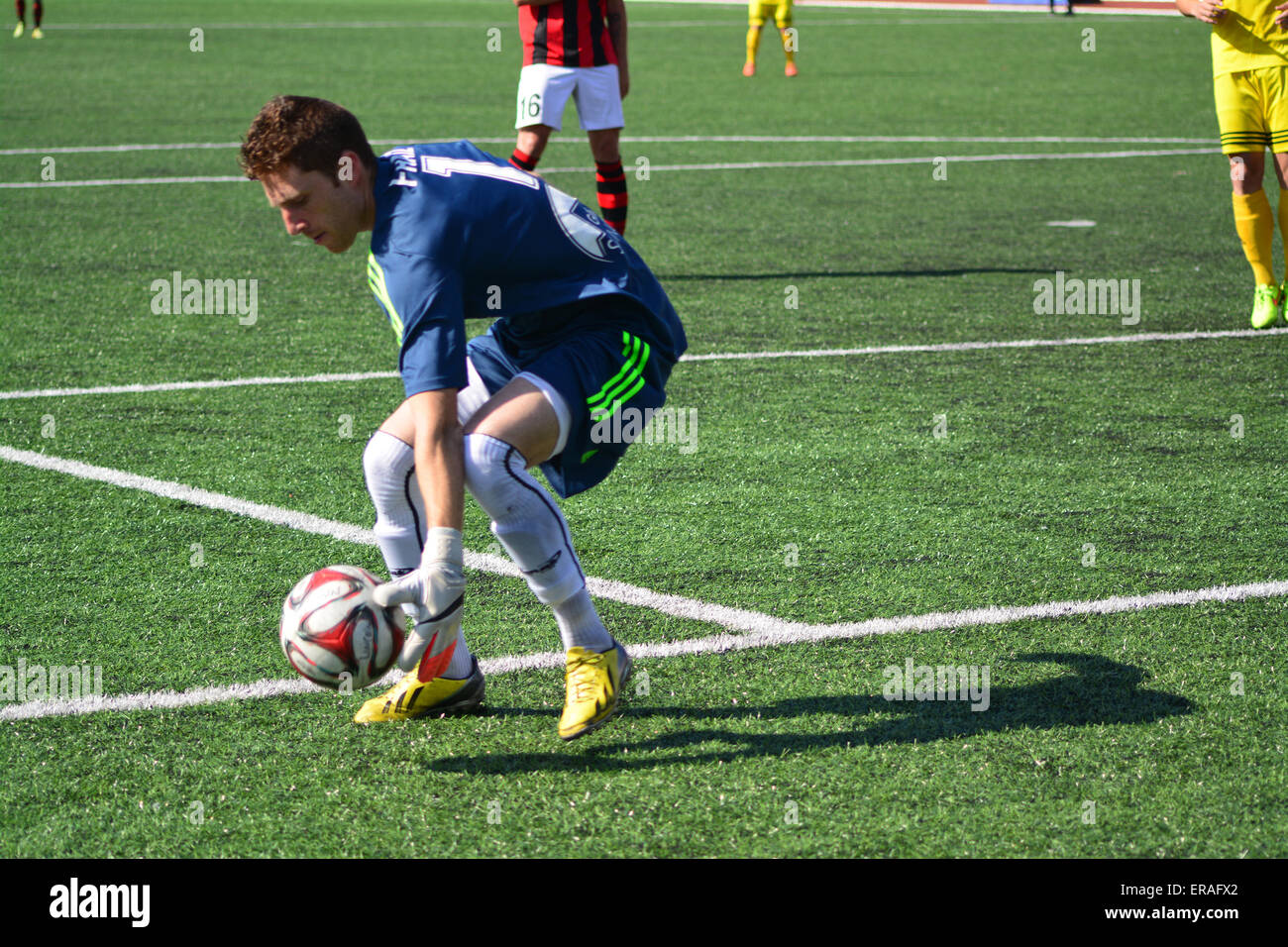 Gibraltar. 30th May, 2015. Lincoln Red Imps FC completed their double ...