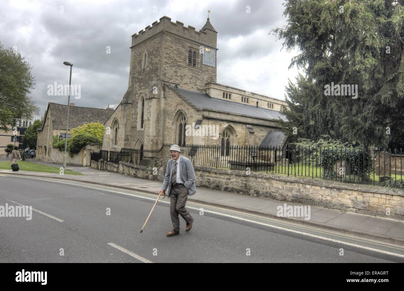 Old man crossing the road hi-res stock photography and images - Alamy